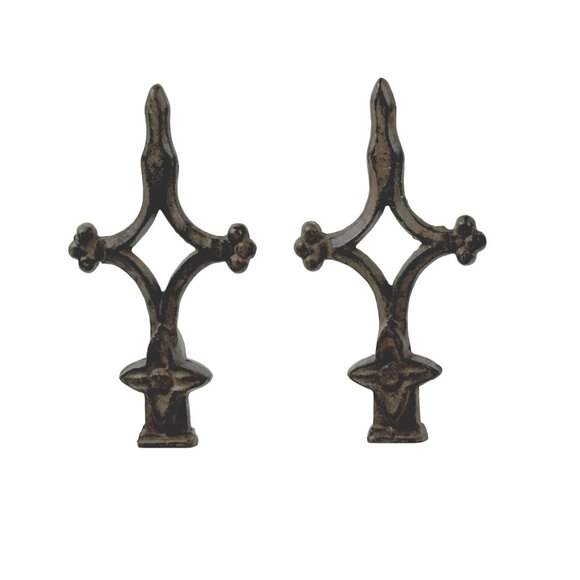 Finial Ornaments | Other | Vintage 2 Cast Iron Gothic Finial Ornaments ...